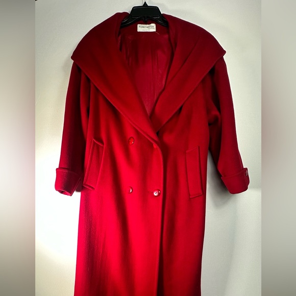 forecaster of boston | Jackets & Coats | Chic Red Wool Doublebreasted ...